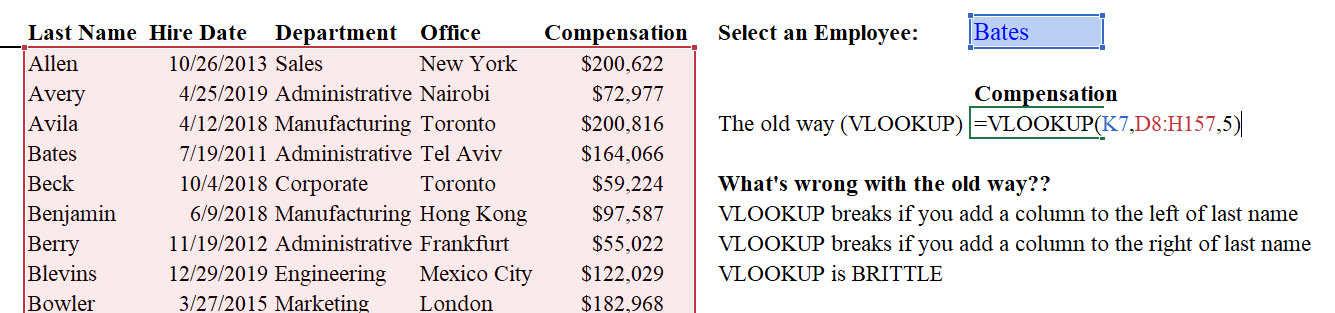 XLOOKUP Vs VLOOKUP Index Match Excel Tutorial Lesson