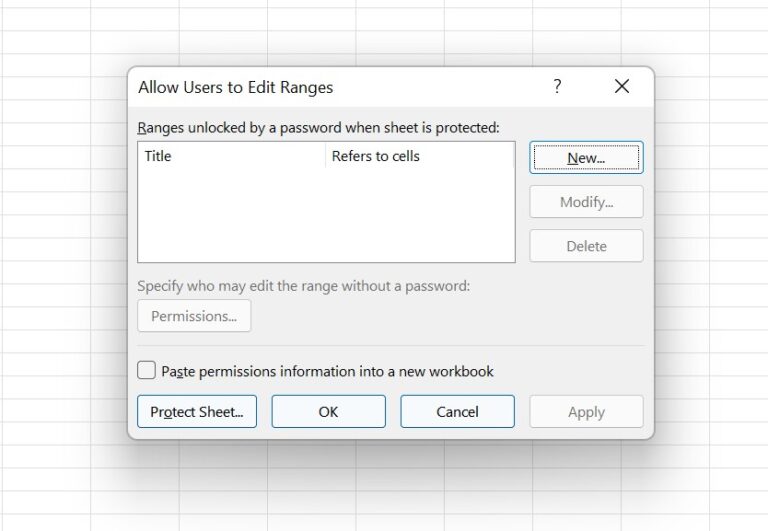 How To Protect A Worksheet In Excel