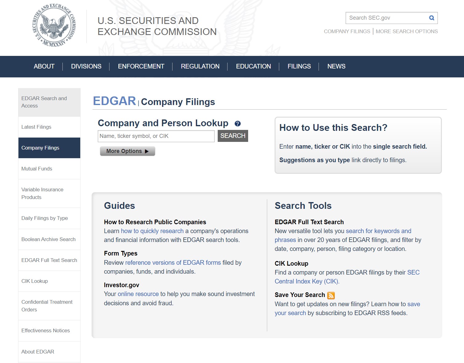 Form 10 K SEC Annual Report Filing Format And Sections