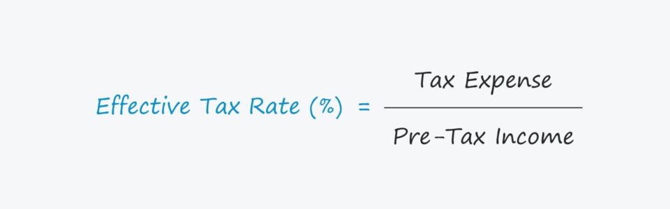 What Is Effective Tax Rate Formula Calculator