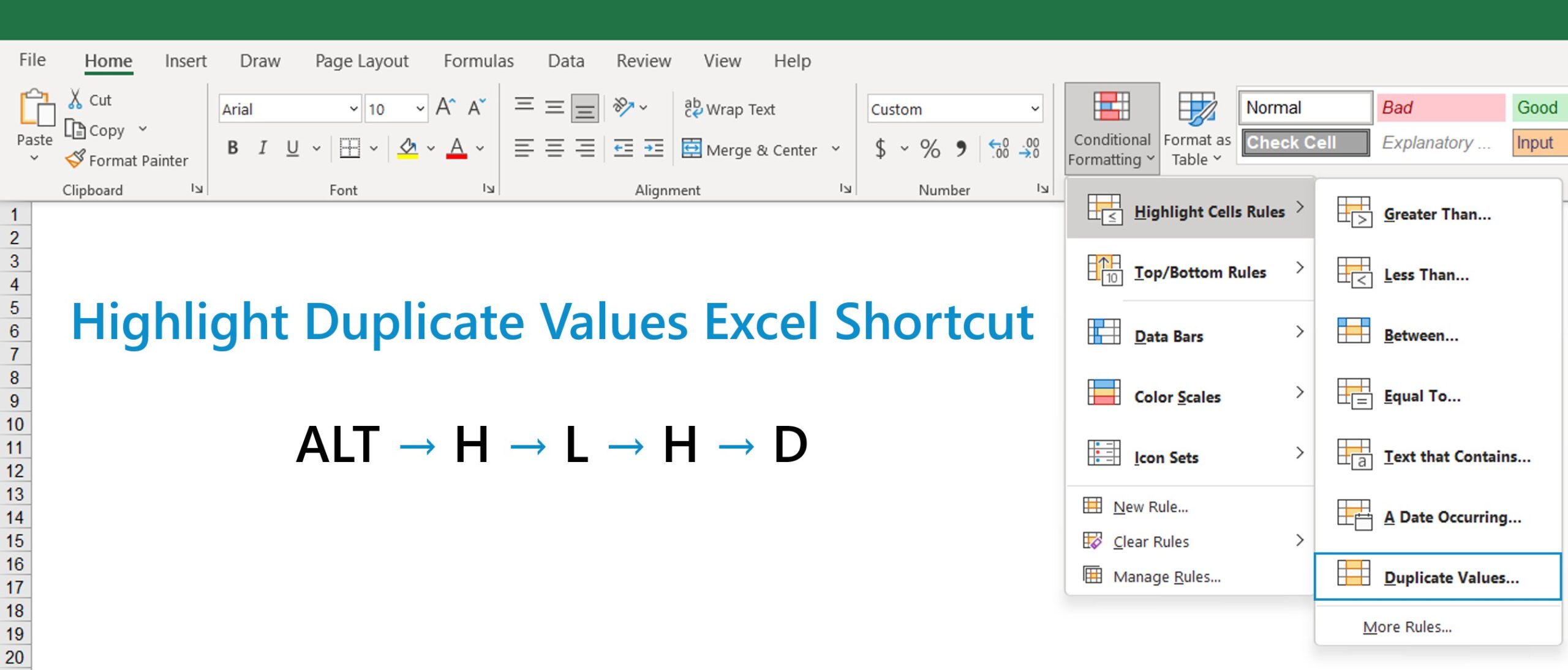 How To Highlight Duplicate Values Excel Tutorial Example