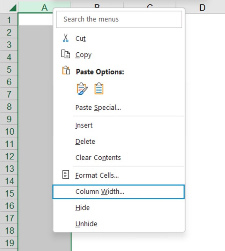 How To Adjust Column Width In Excel Shortcut Calculator